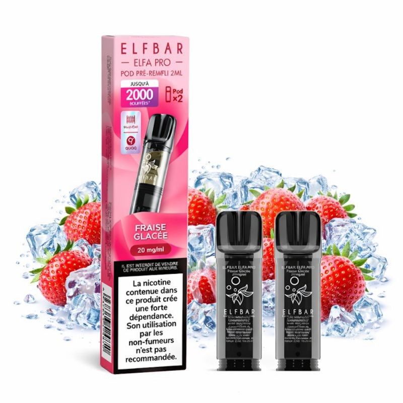Cartridge Elfbar ELFA Pro Strawberry Snoow – balení 2 ks - LIQUA Online