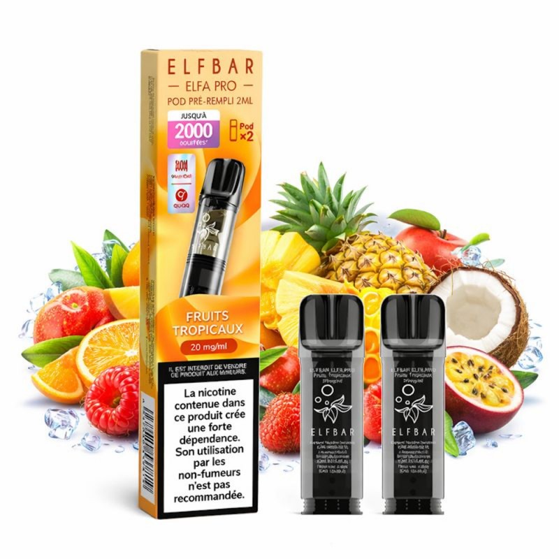 Cartridge Elfbar ELFA Pro Tropical Fruit – balení 2 ks - LIQUA Online
