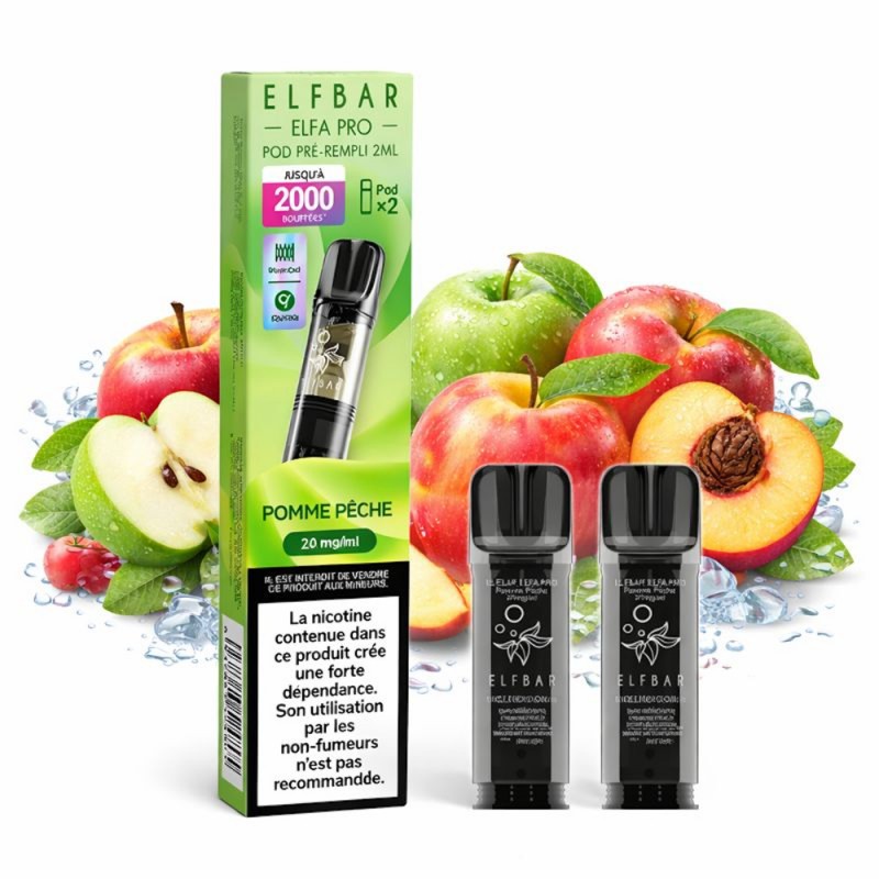 Cartridge Elfbar ELFA Pro Apple Peach – balení 2 ks - LIQUA Online